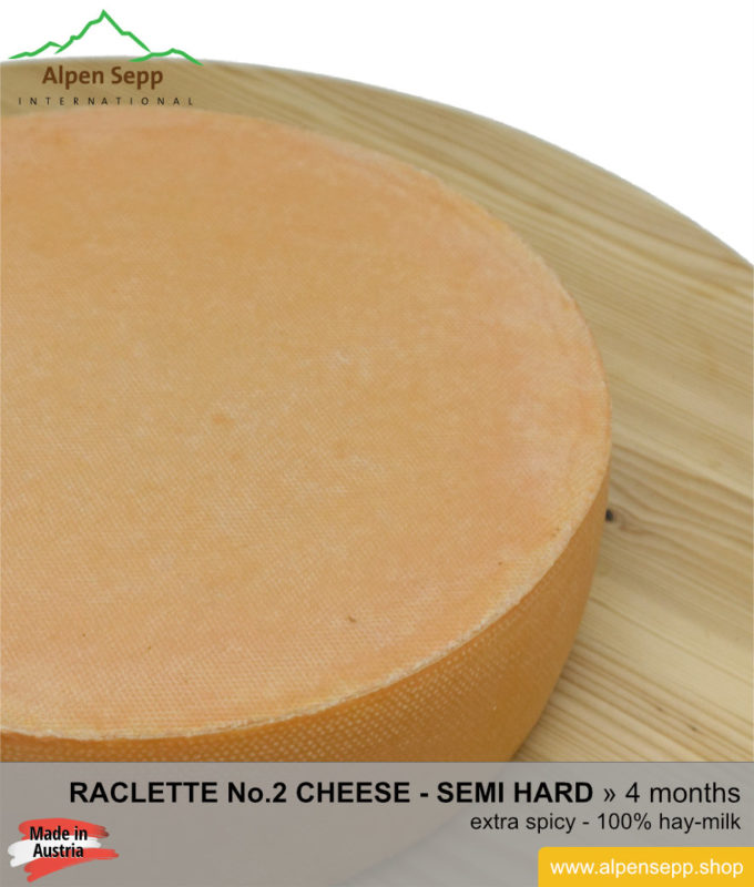 🥇 Raclette No.2 | Extra spicy cheese wheel for grill or oven.